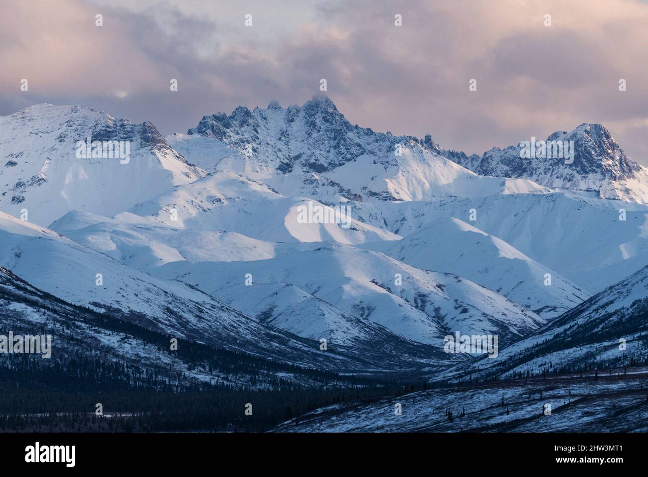North America; United States; Alaska; Alaska Range Mountains; Denali ...