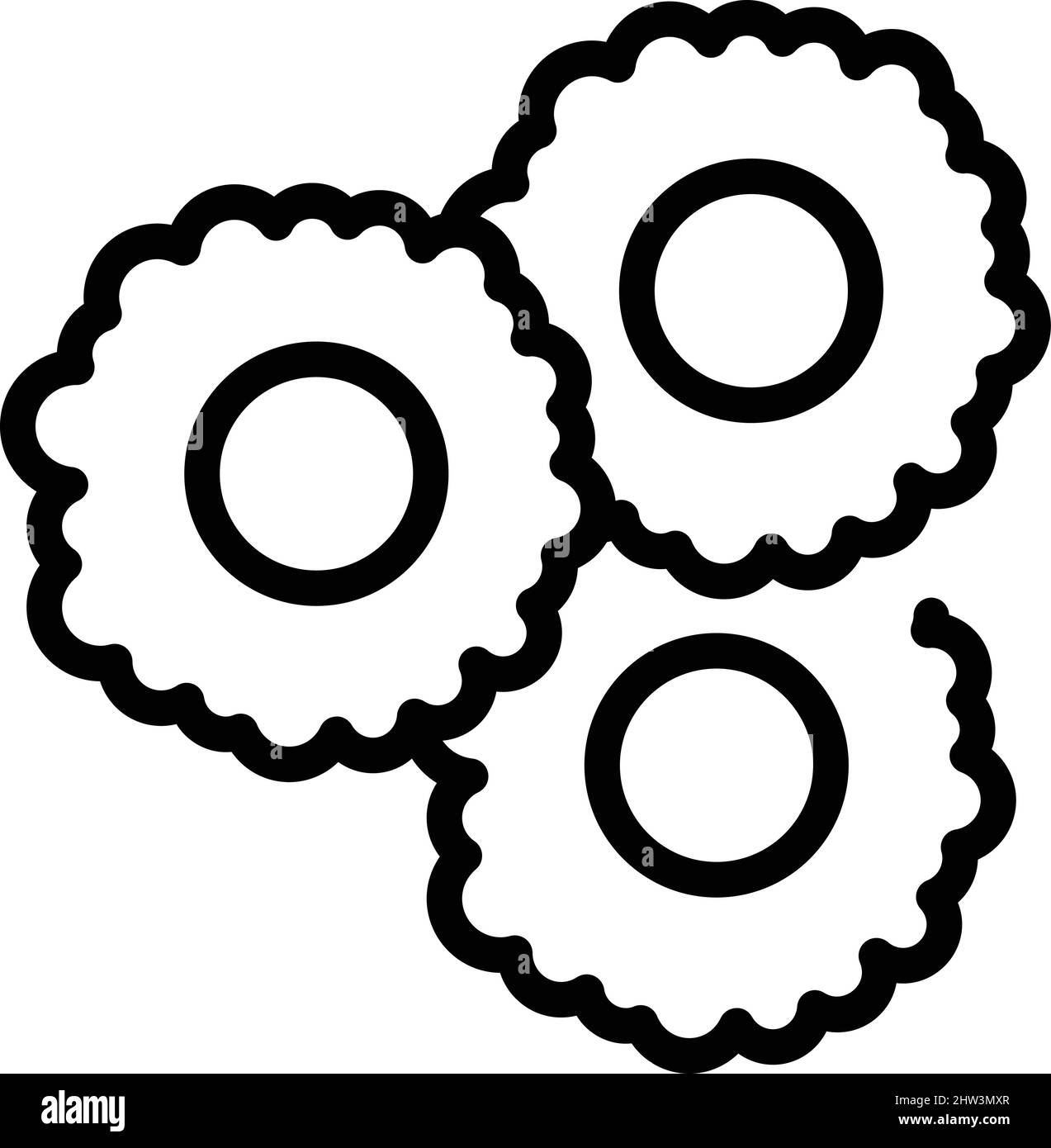 Cornflakes circles Stock Vector Images - Alamy