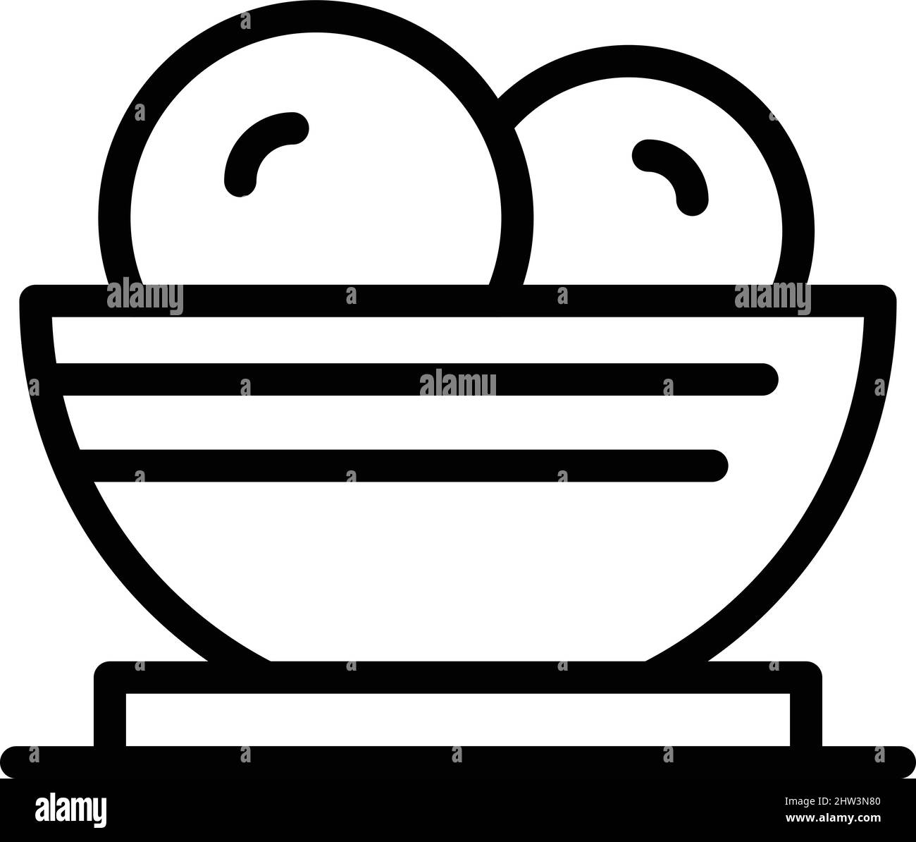 Cereal granola icon outline vector. Breakfast milk. Muesli eating Stock ...