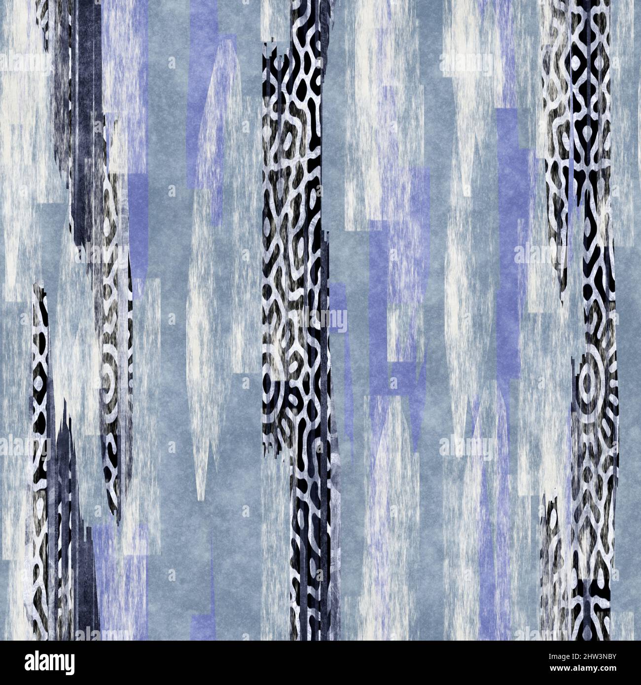 Seamless paper strip collage surface pattern design for print. High ...