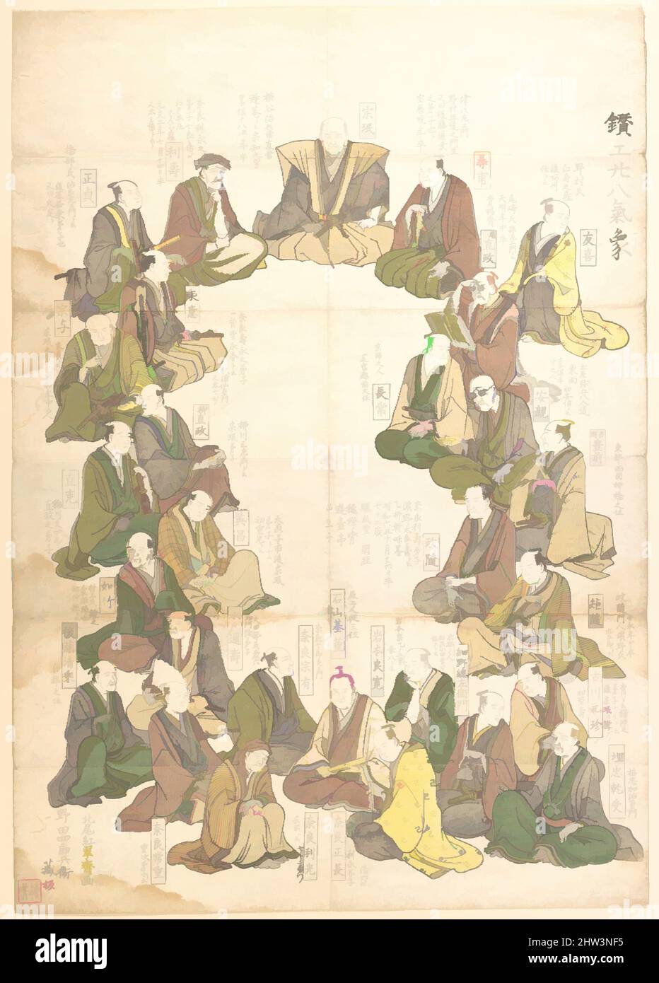 Art inspired by Portraits of Twenty–eight Metal Artists, Edo period ...