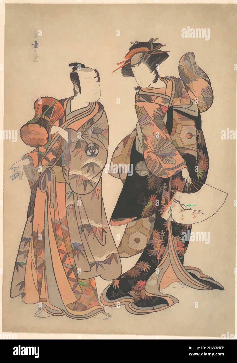 Art inspired by The Third Segawa Kikunojō as Ochiyo and Bando Mitsugorō ...