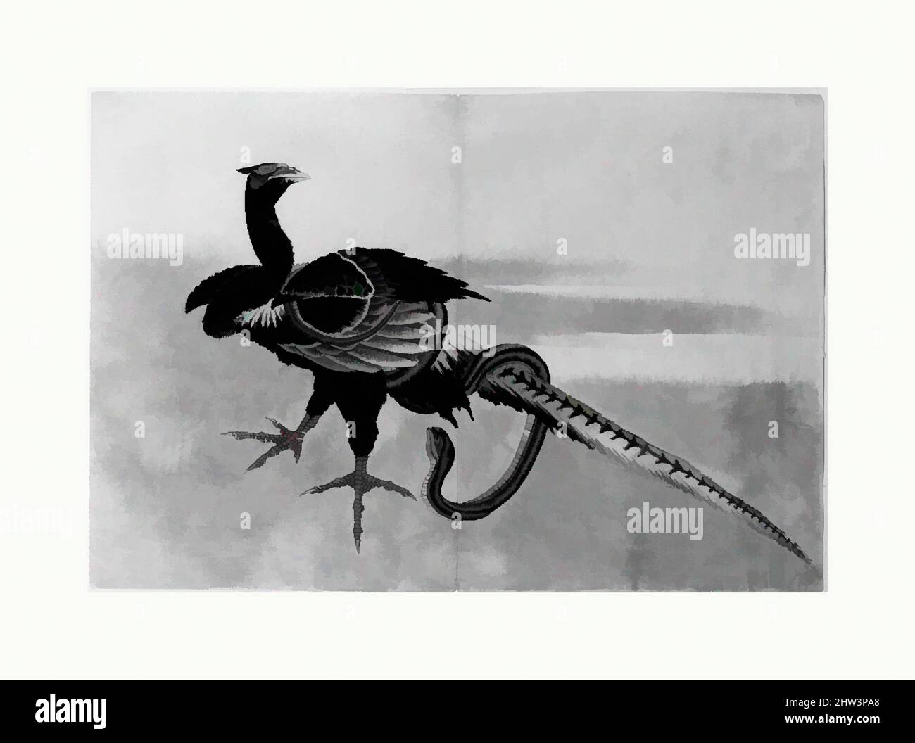 Art inspired by Pheasant and Snake, Edo period (1615–1868), 18th–19th ...