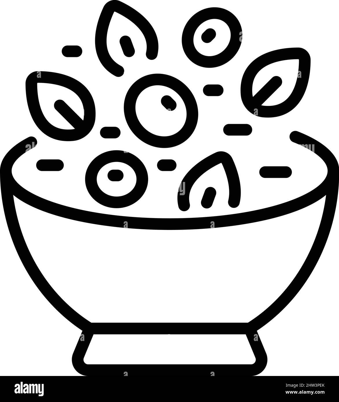 Vegetable salad icon outline vector. Vegan milk. Food vegan Stock ...