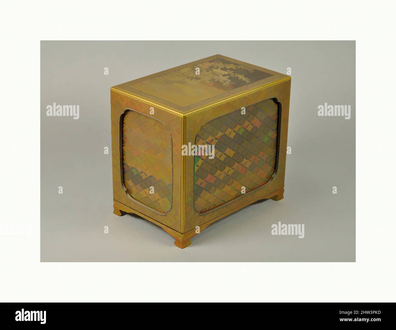 Art inspired by 山吹蒔絵五段重硯箱, Set of Five Writing Boxes with Japanese ...