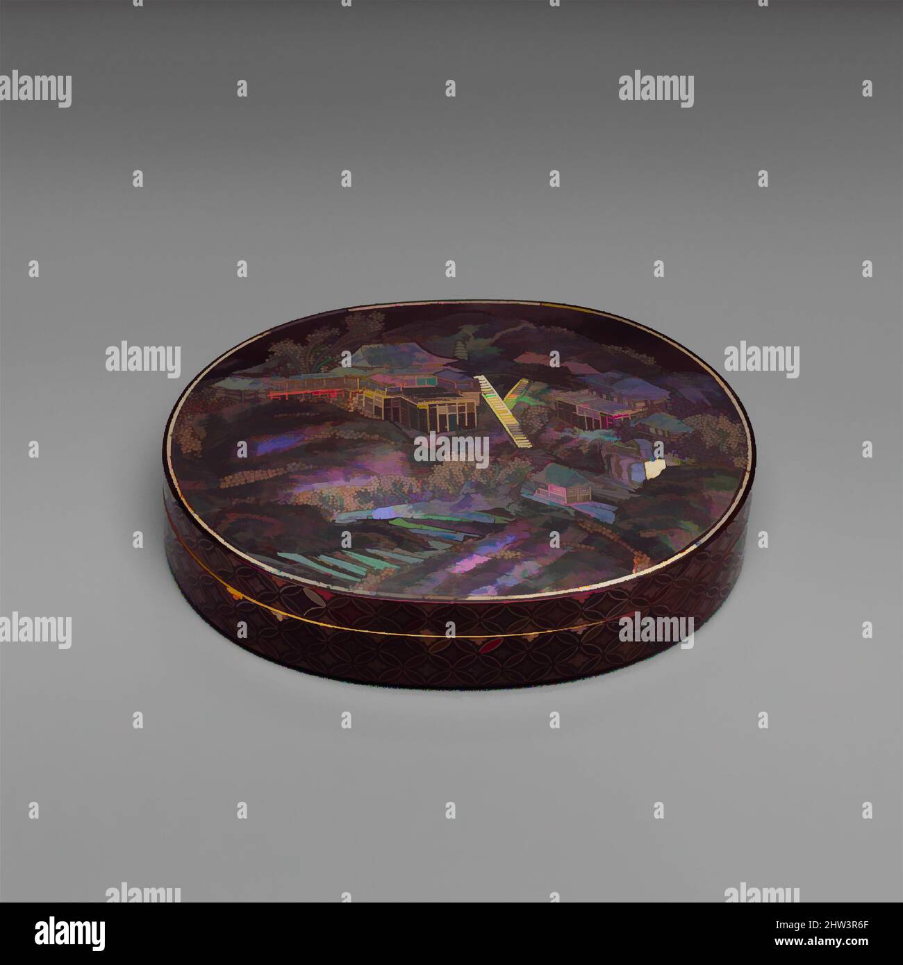 Art inspired by Box with Design of Kiyomizudera, Edo period (1615–1868 ...