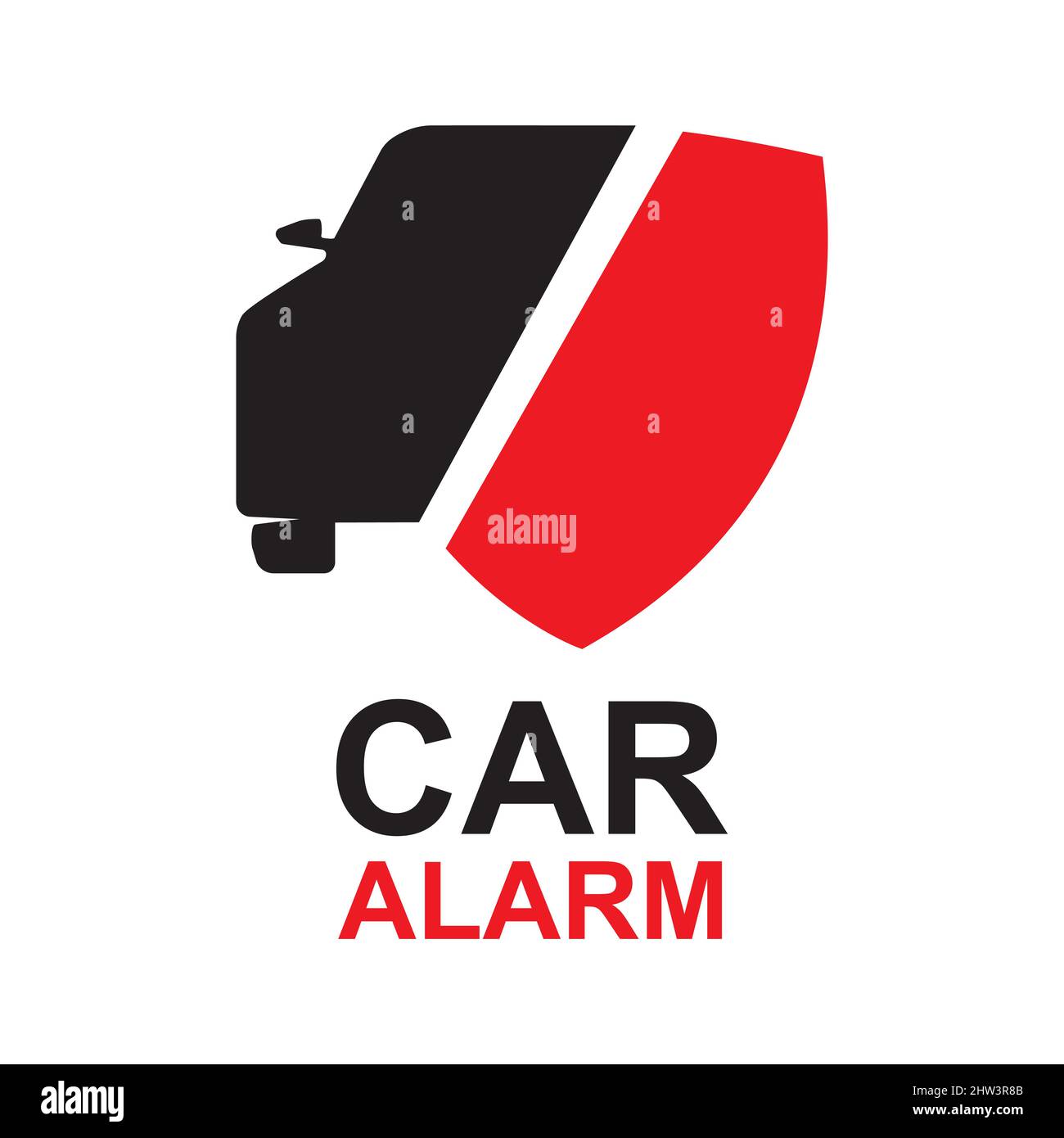 vector logo of the car alarm installation service Stock Vector Image ...