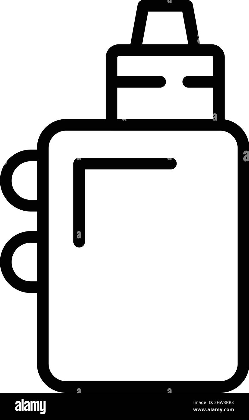 Modern vape icon outline vector. Electronic cigarette. Smoke juice ...
