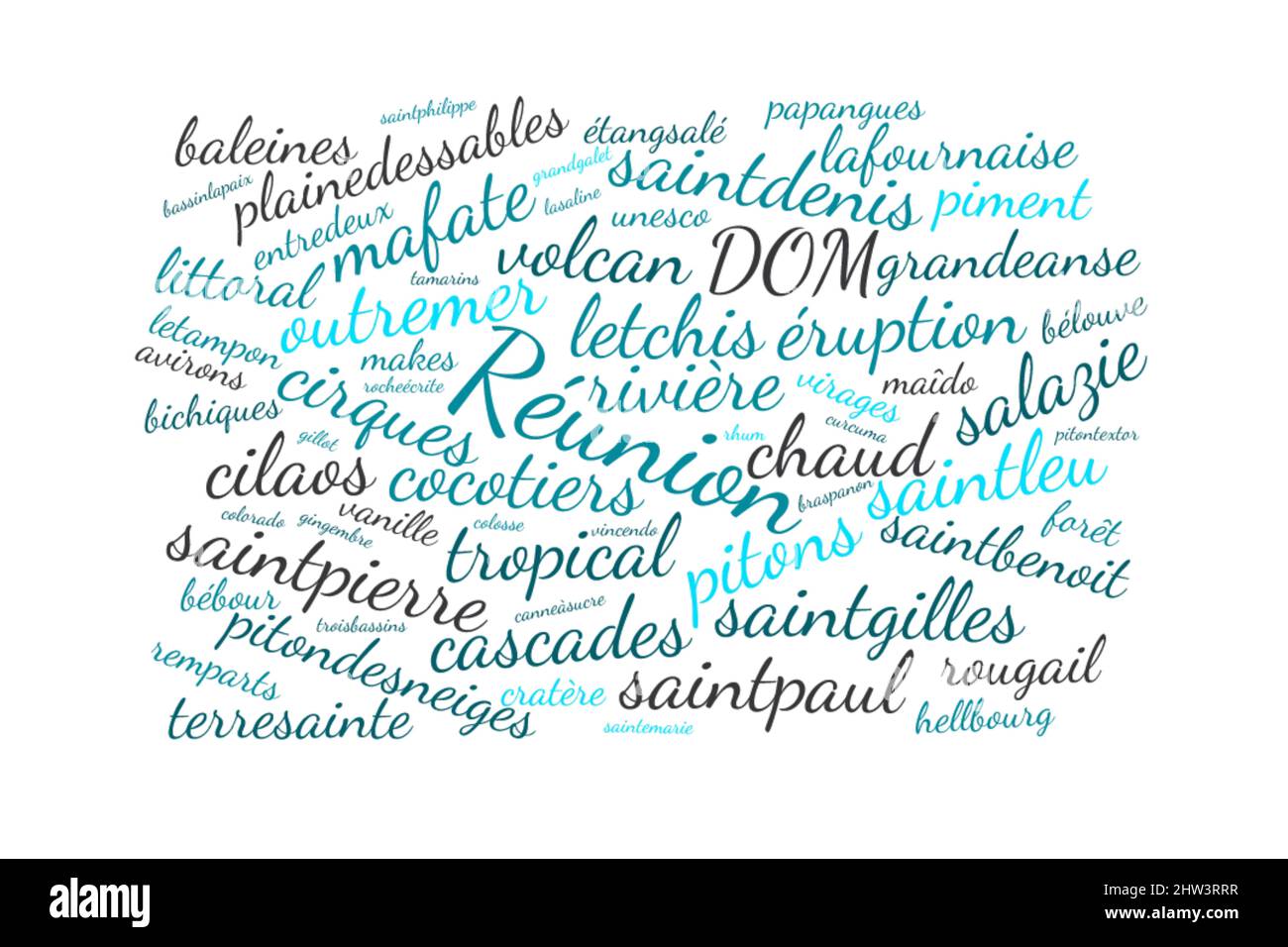 Reunion island volcano Cut Out Stock Images & Pictures - Alamy