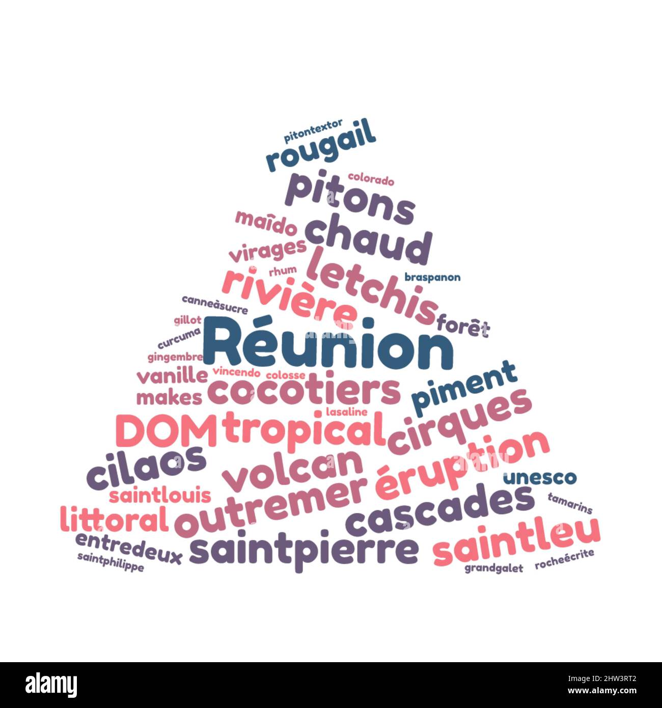 Reunion island volcano Cut Out Stock Images & Pictures - Alamy