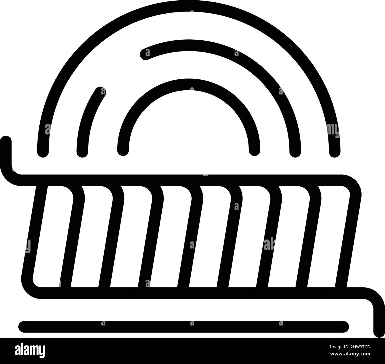 Electronic coil icon outline vector. Vape smoke. E pen cig Stock Vector ...