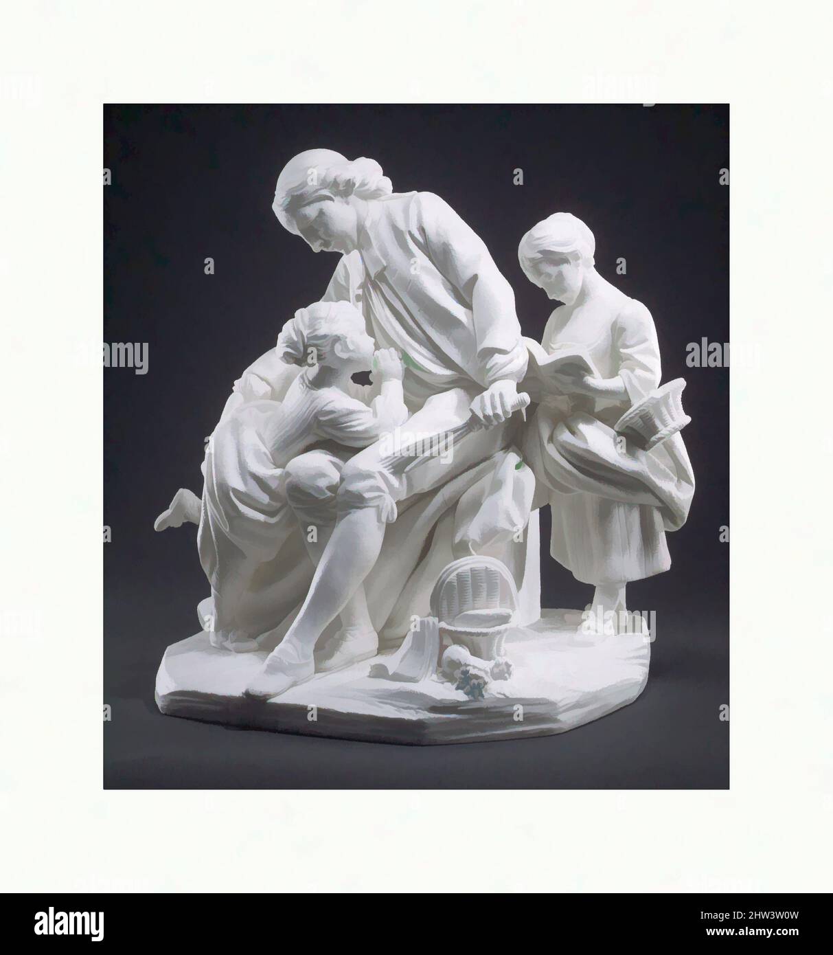 Art inspired by The Schoolmaster, ca. 1762, French, Sèvres, Soft-paste ...