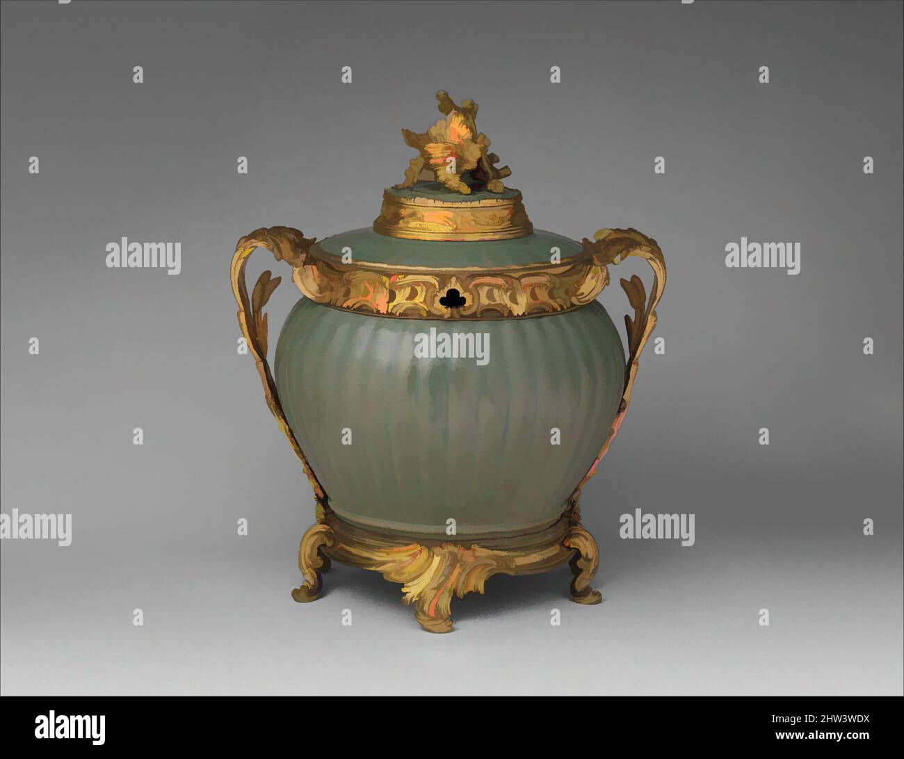 Art inspired by Potpourri bowl with cover, stoneware 18th century ...