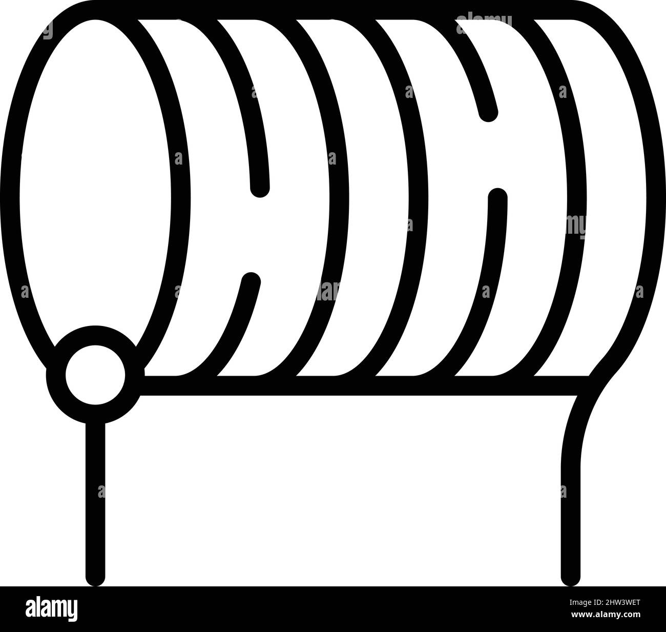 Coil vapor icon outline vector. Vape cigarette. Electronic smoke Stock ...