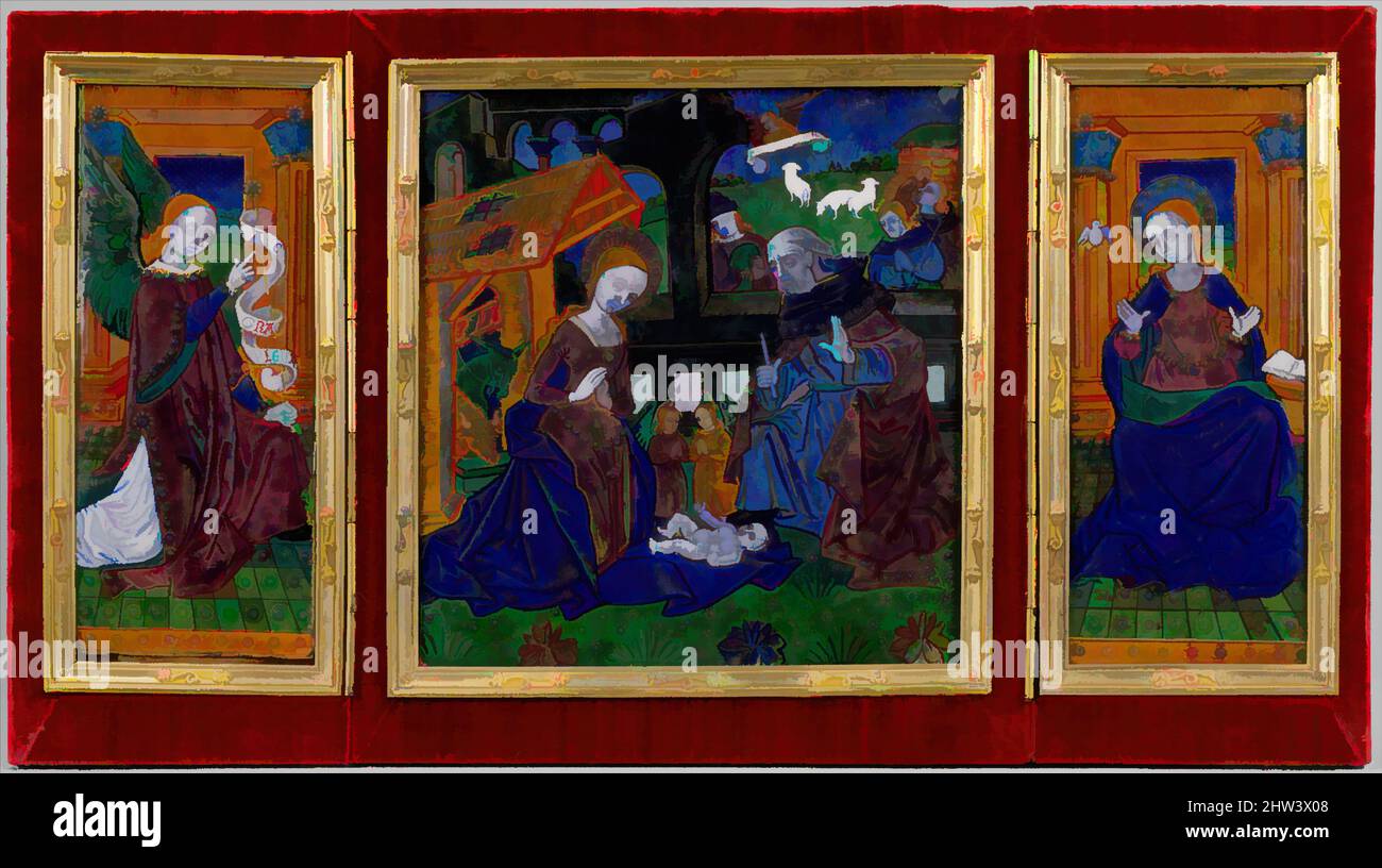Art inspired by Triptych with the Nativity and the Annunciation, late 19th–early 20th century ...