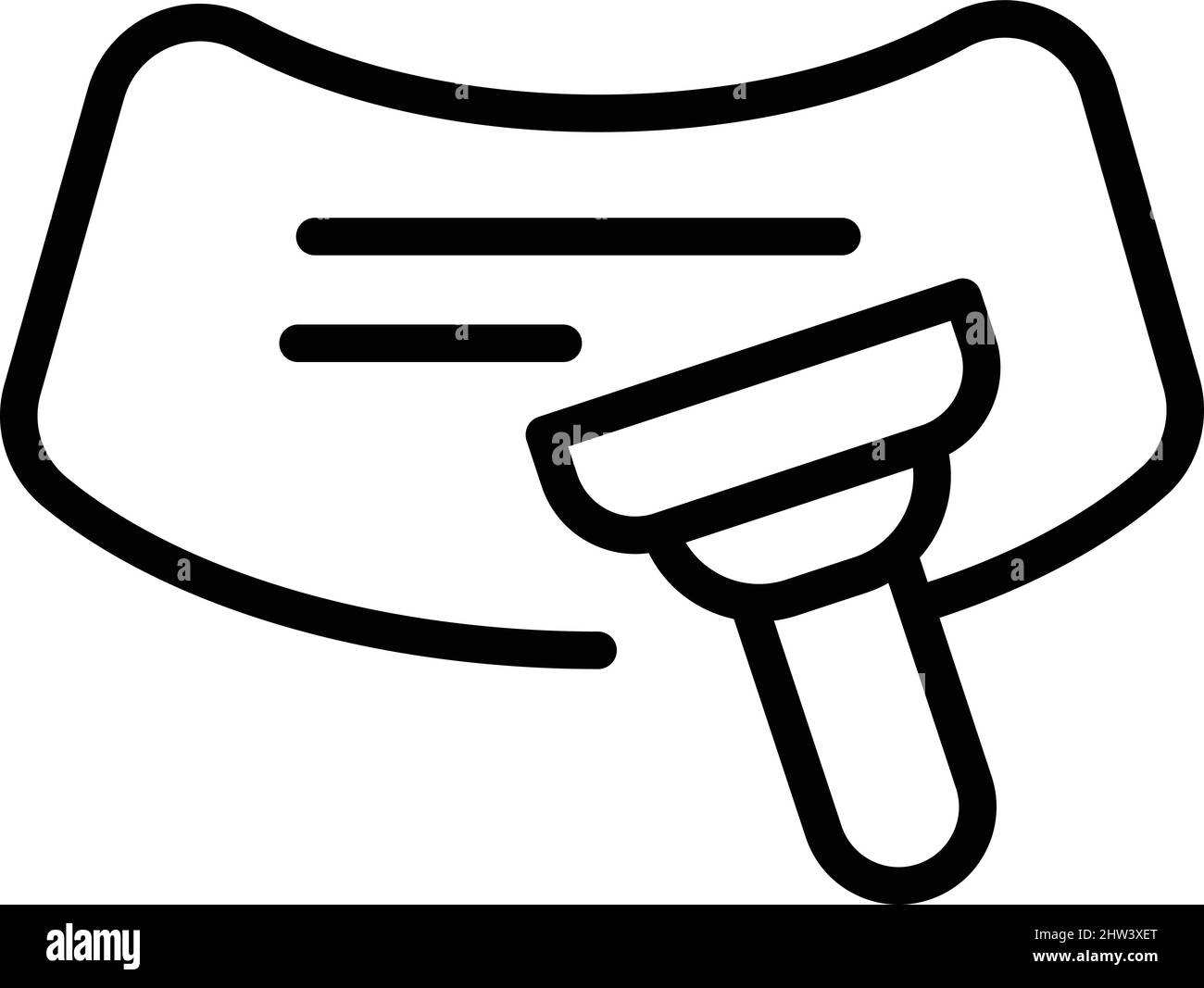 Cleaner windshield wiper icon outline vector. Front cleaning. Road ...