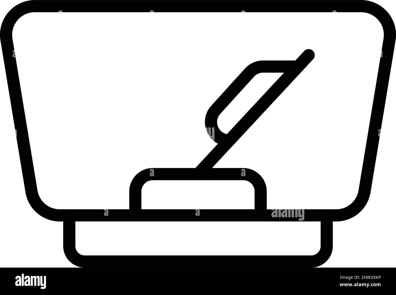 Car windshield wiper icon outline vector. Windscreen glass. Window ...