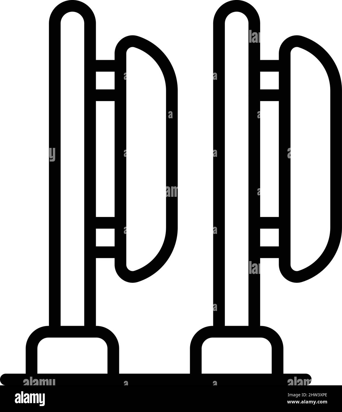 Windshield wiper stand icon outline vector. Glass window. Car ...