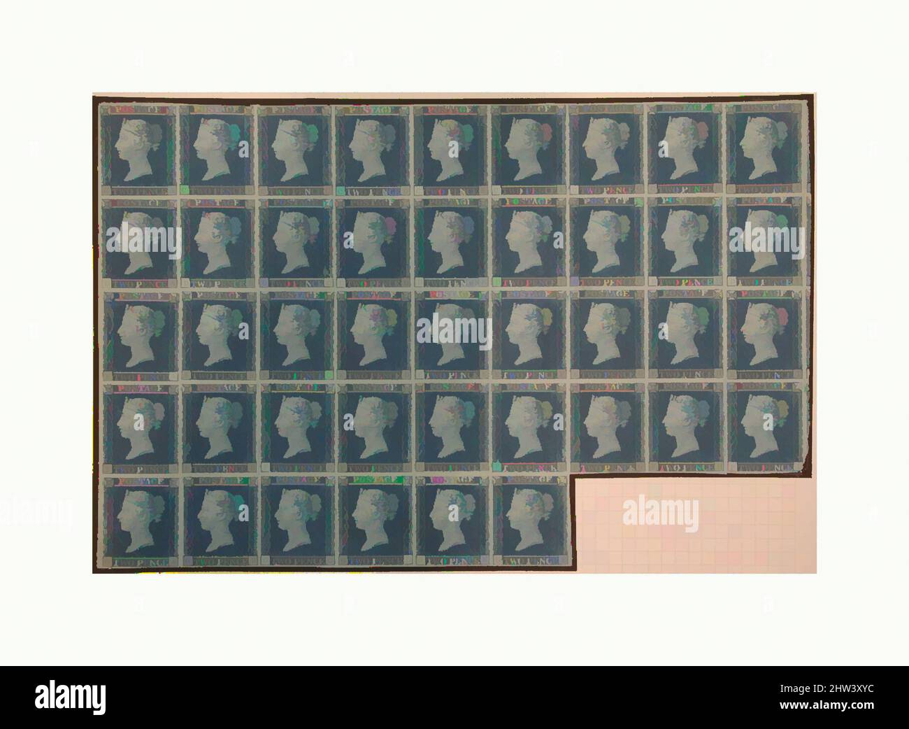 Two postage stamps Cut Out Stock Images & Pictures - Alamy