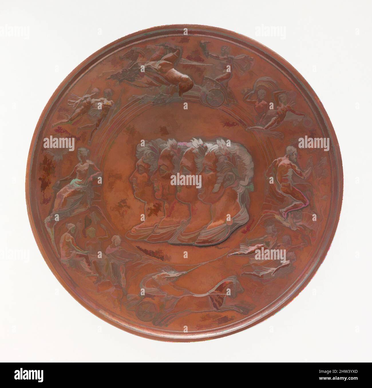 Art inspired by The Waterloo Medal, model begun 1819, electrotype ...