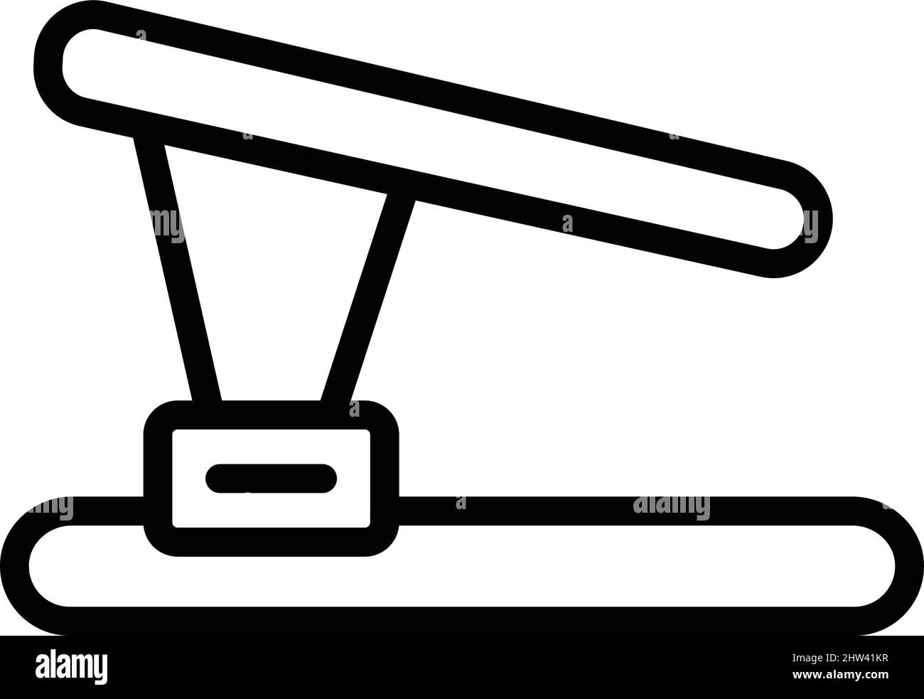 Ergonomic laptop stand icon outline vector. Work adjustable. Work ...