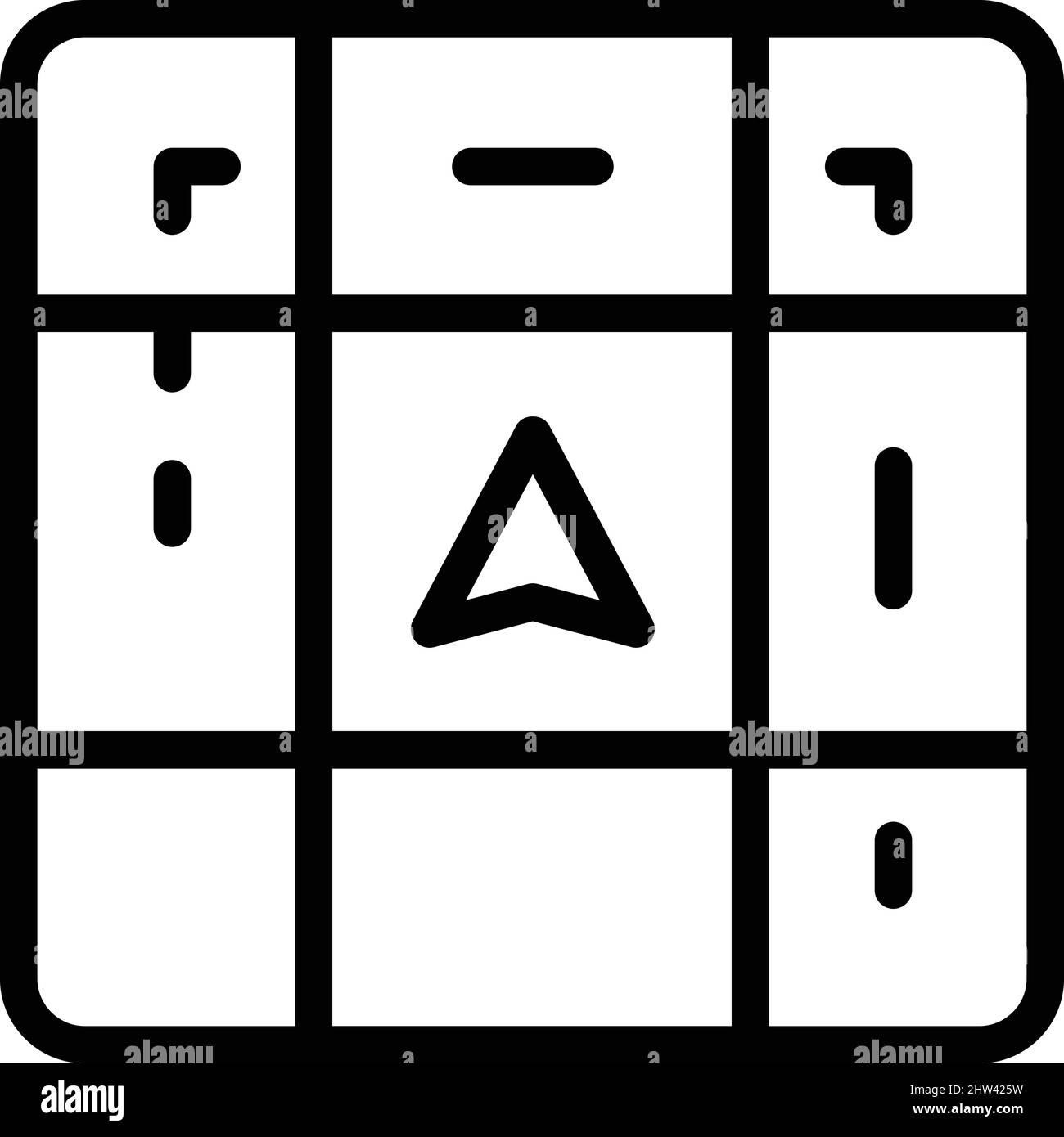 Check motion icon outline vector. Trajectory path. Degree arrow Stock ...