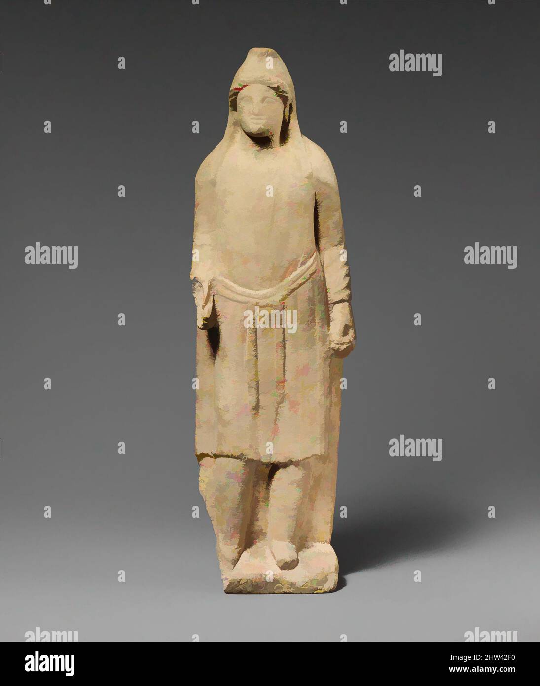 Art inspired by Limestone statuette of an oriental god or hero ...