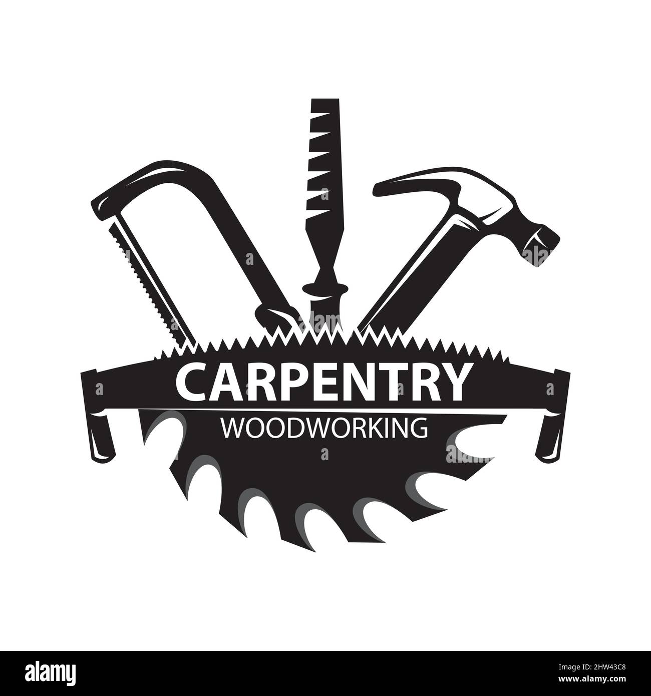 Vector logo of carpentry workshop and woodwork Stock Vector Image & Art ...