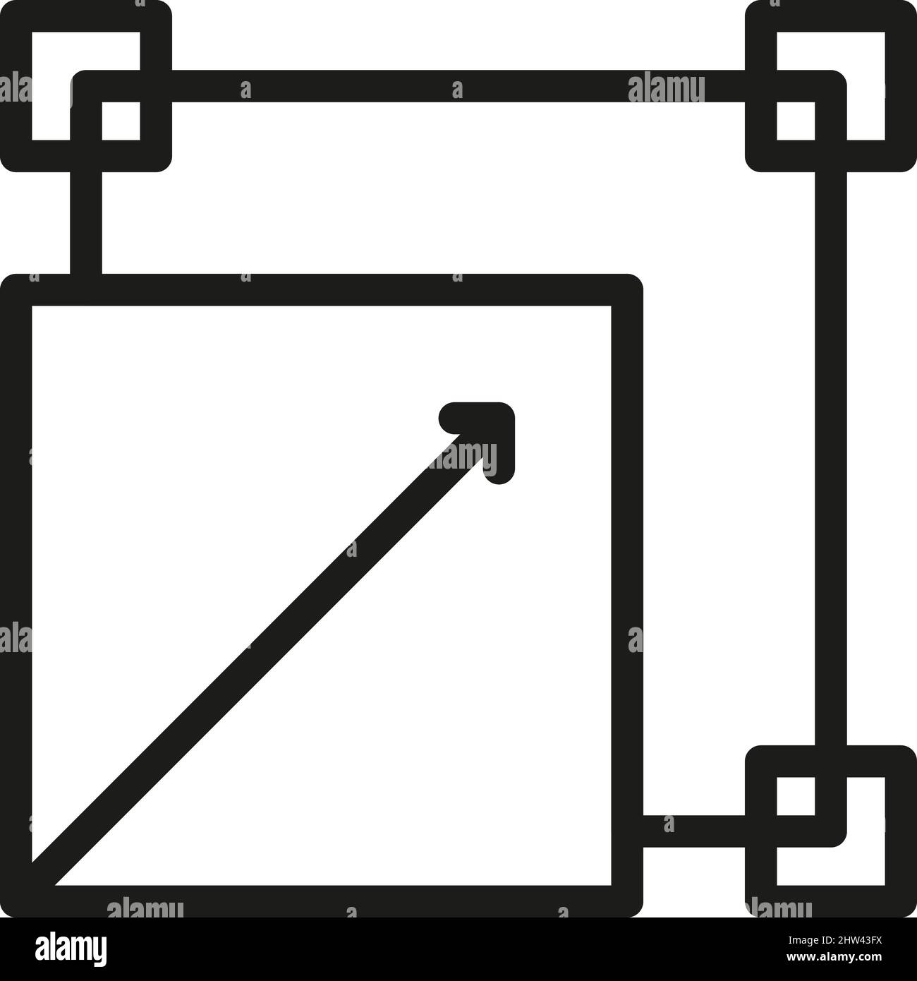 Edit tool icon outline vector. Stroke data. Editor pictogram Stock ...