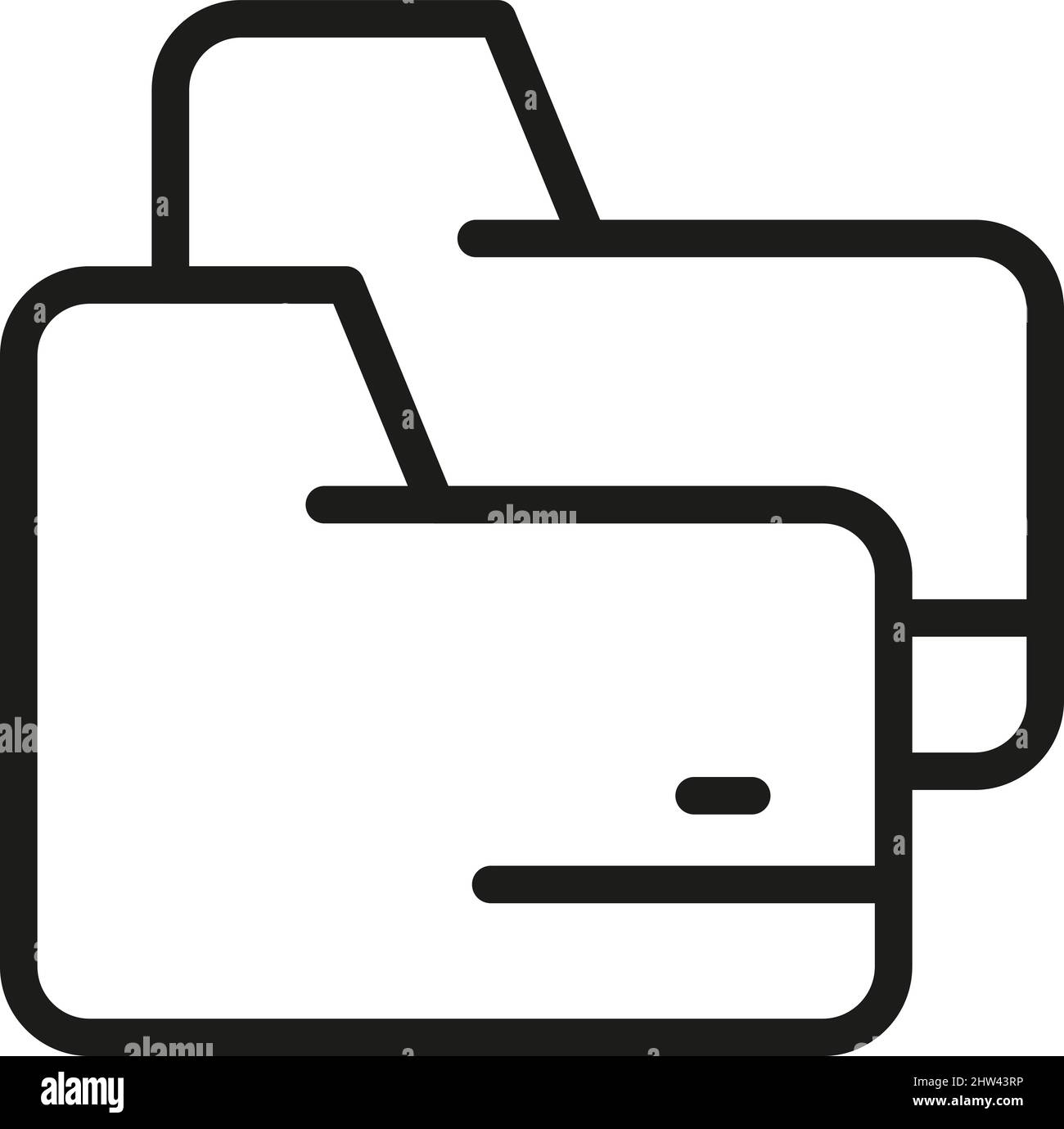 Digital folder icon outline vector. Edit tool. Data scale Stock Vector ...