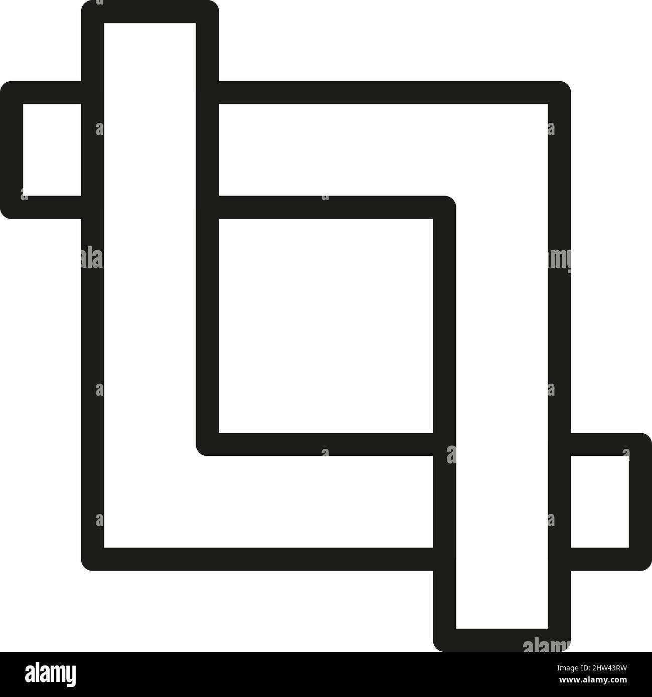 Digital scale icon outline vector. Edit tool. Data interface Stock ...