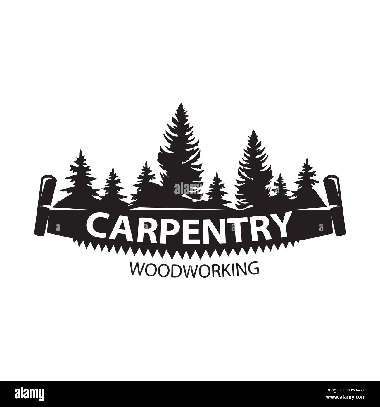 Vector logo of carpentry workshop and woodwork Stock Vector Image & Art ...