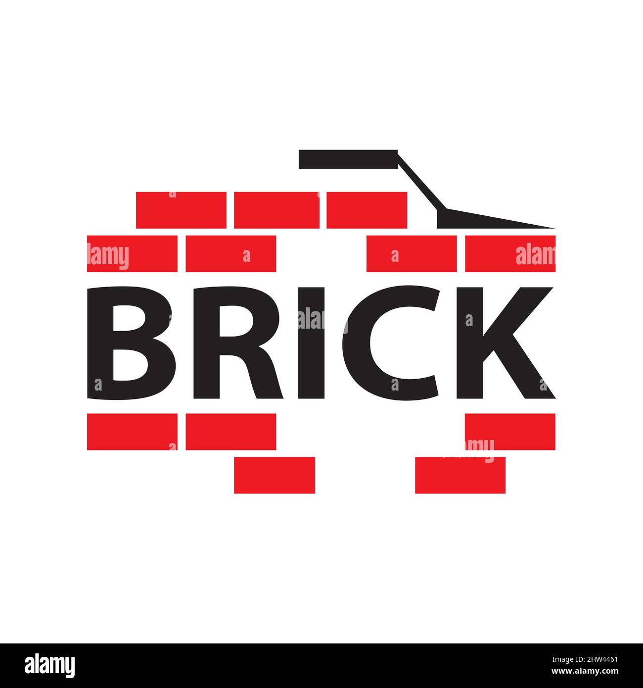 Vector set of logos brick stones, construction Stock Vector Image & Art ...
