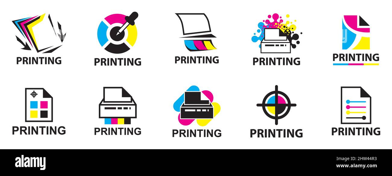Vector logo of the printing house, photocopies Stock Vector Image & Art ...