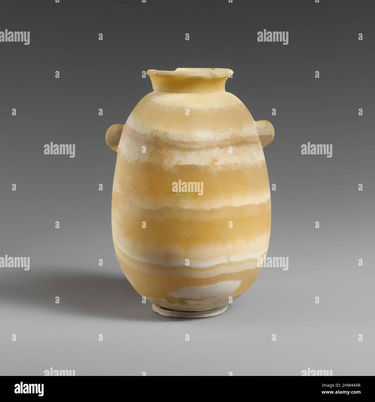 Art inspired by Alabaster alabastron (perfume vase), Archaic or ...