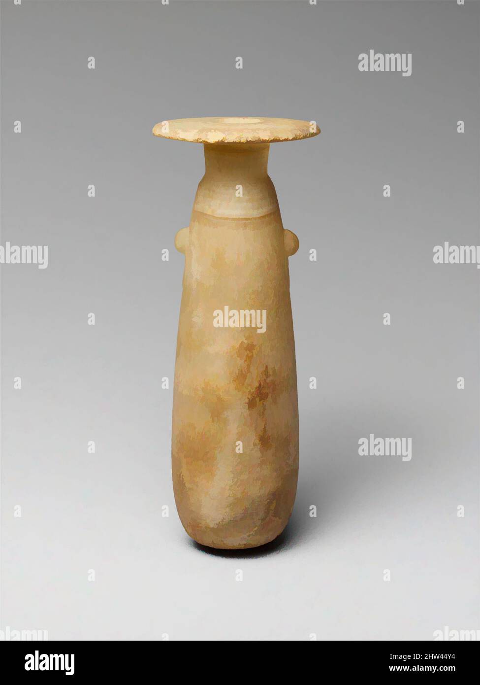 Art inspired by Alabaster alabastron (perfume vase), Archaic or ...