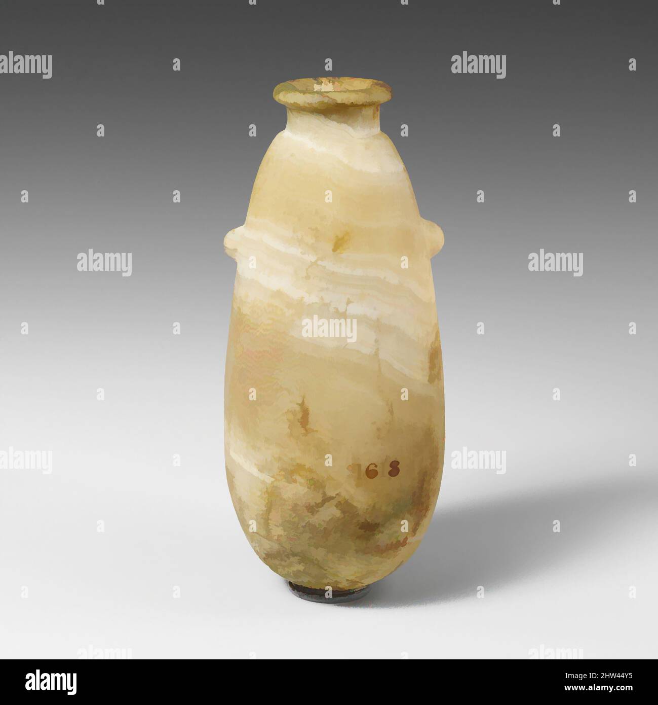 Art inspired by Alabaster alabastron (perfume vase), Archaic or ...