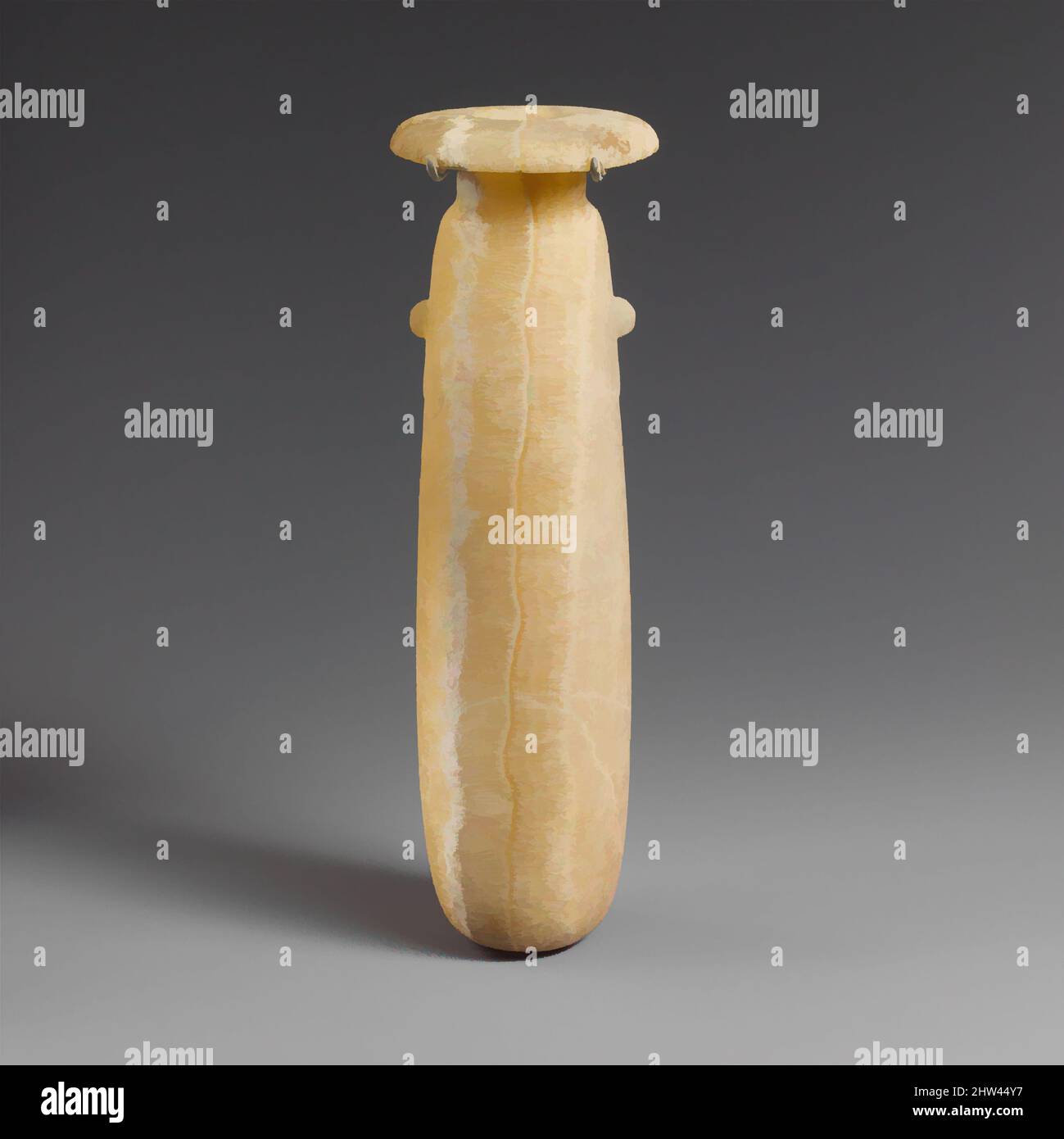 Art inspired by Alabaster alabastron (perfume vase), Classical, 5th–4th ...