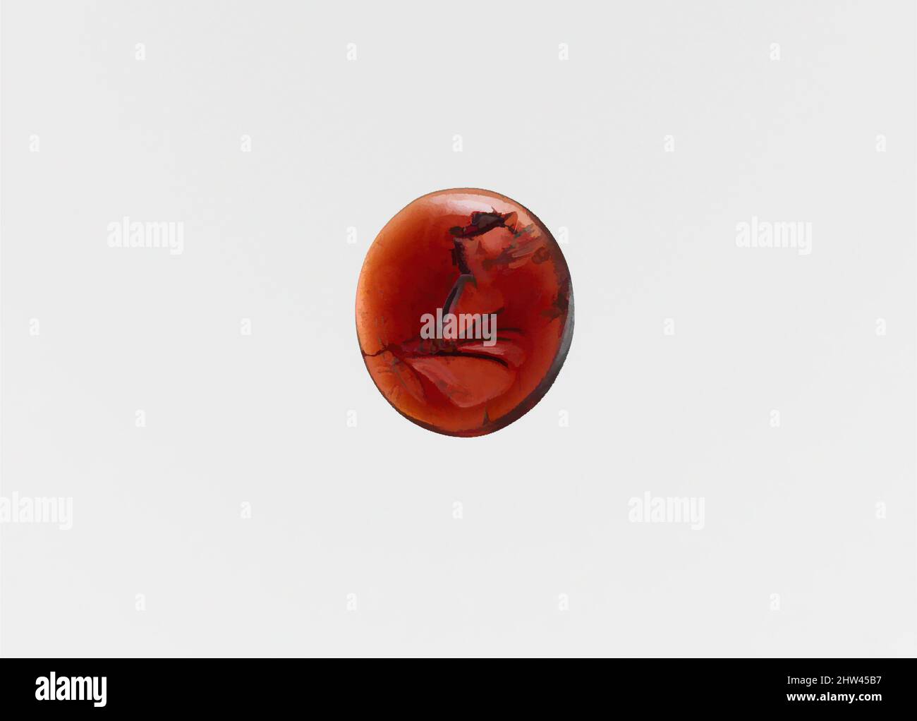 Art inspired by Garnet (pyrope) ring stone, Imperial, ca. 1st century A ...