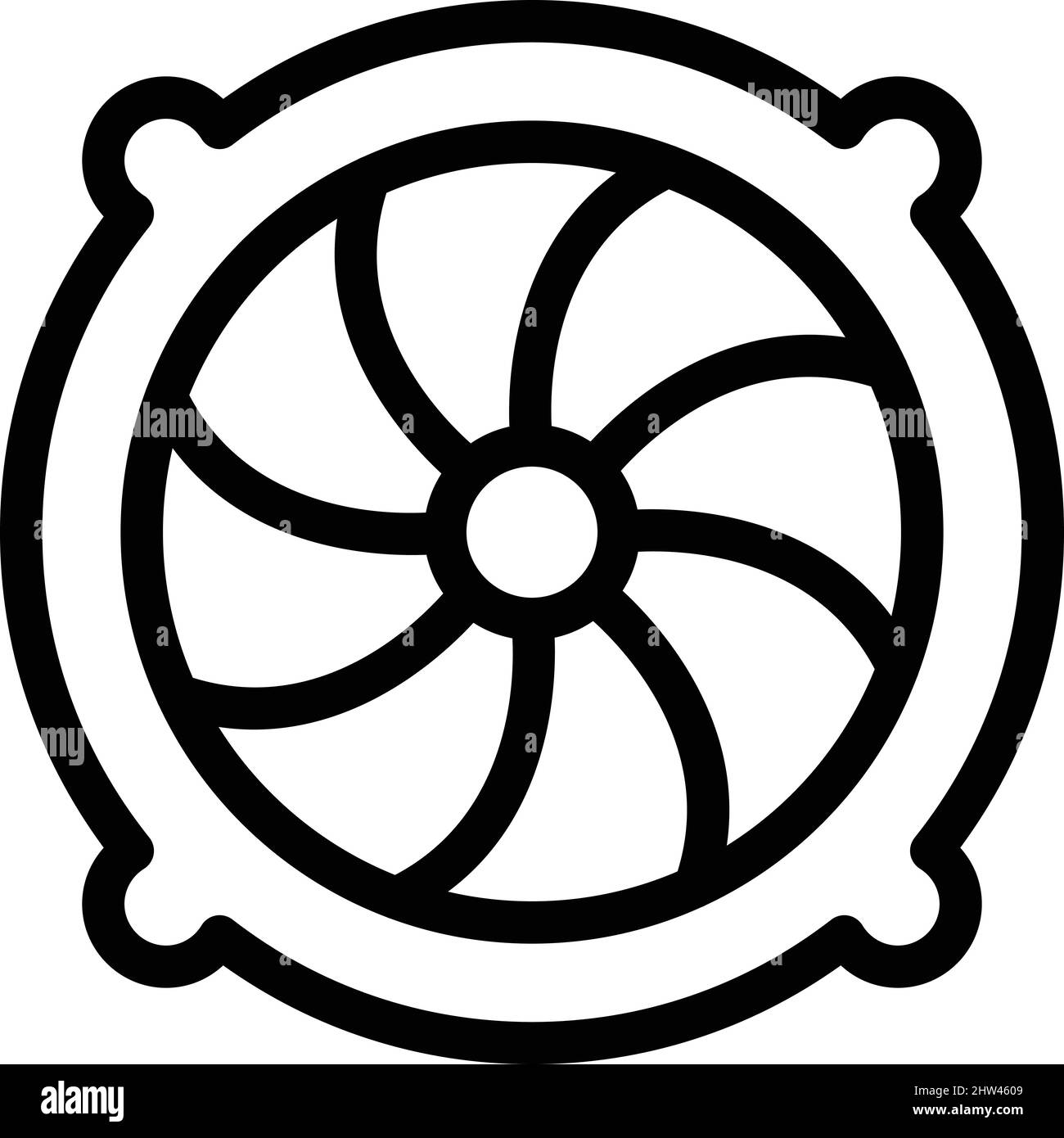 Air fan icon outline vector. Dirt clean. Filter dust Stock Vector Image ...