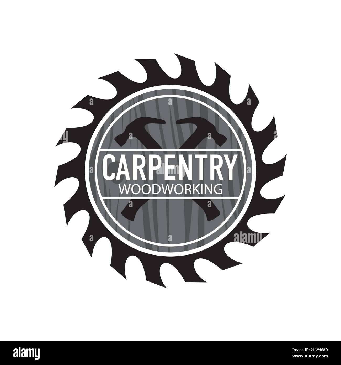 Vector logo of carpentry workshop and woodwork Stock Vector Image & Art ...