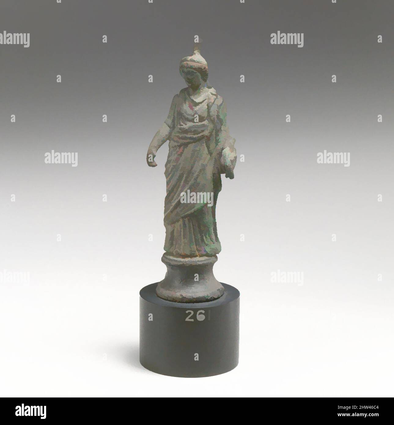 Art inspired by Bronze statuette of Tyche/Fortuna, Late Hellenistic or ...