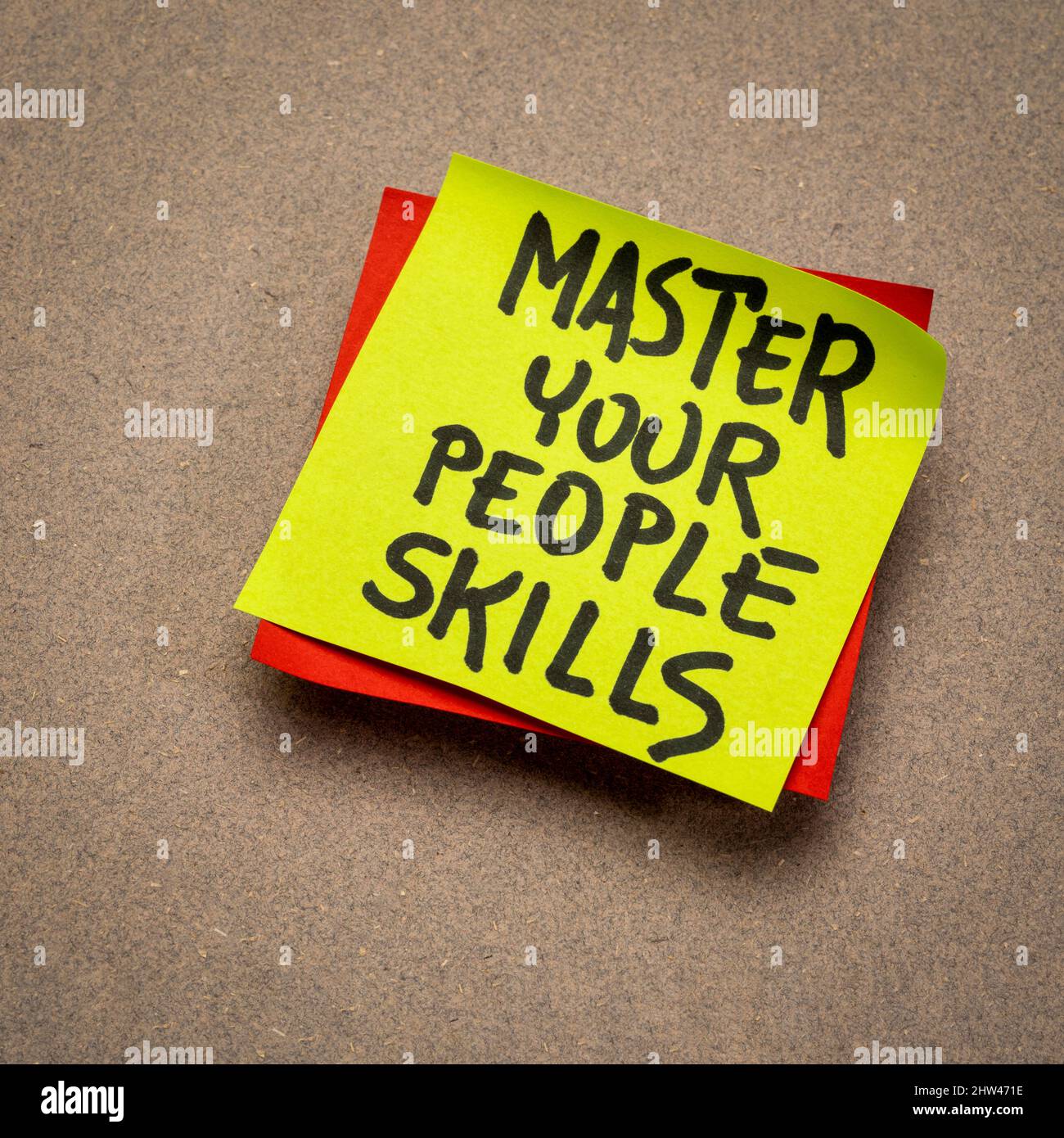 Master your people skills - inspirational reminder note, communication ...