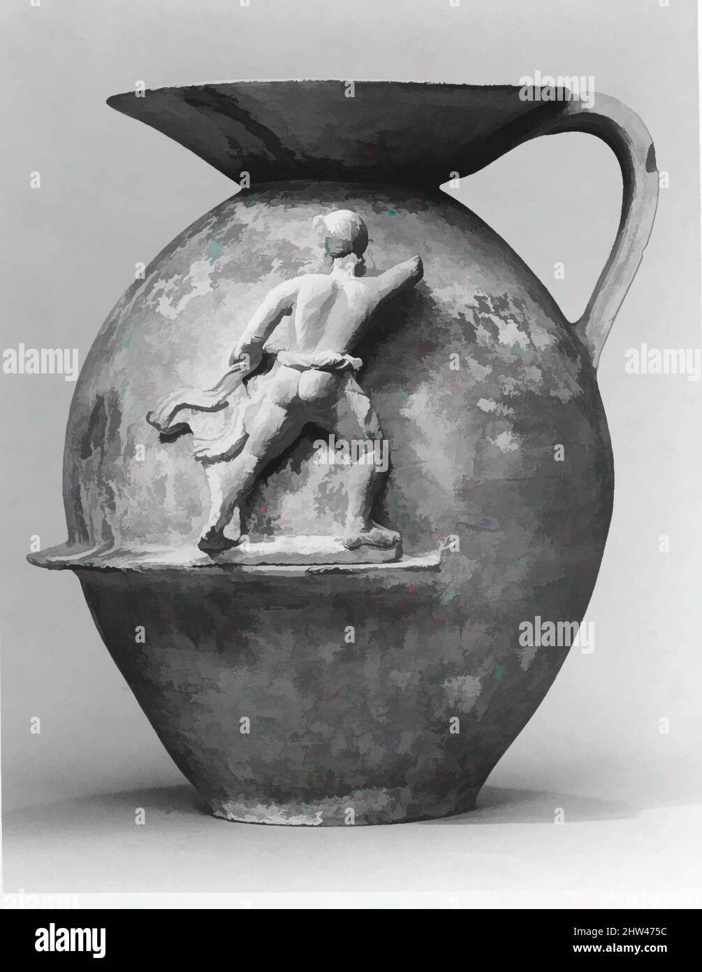 Art inspired by Terracotta funnel-jar, Early Hellenistic, late 4th ...