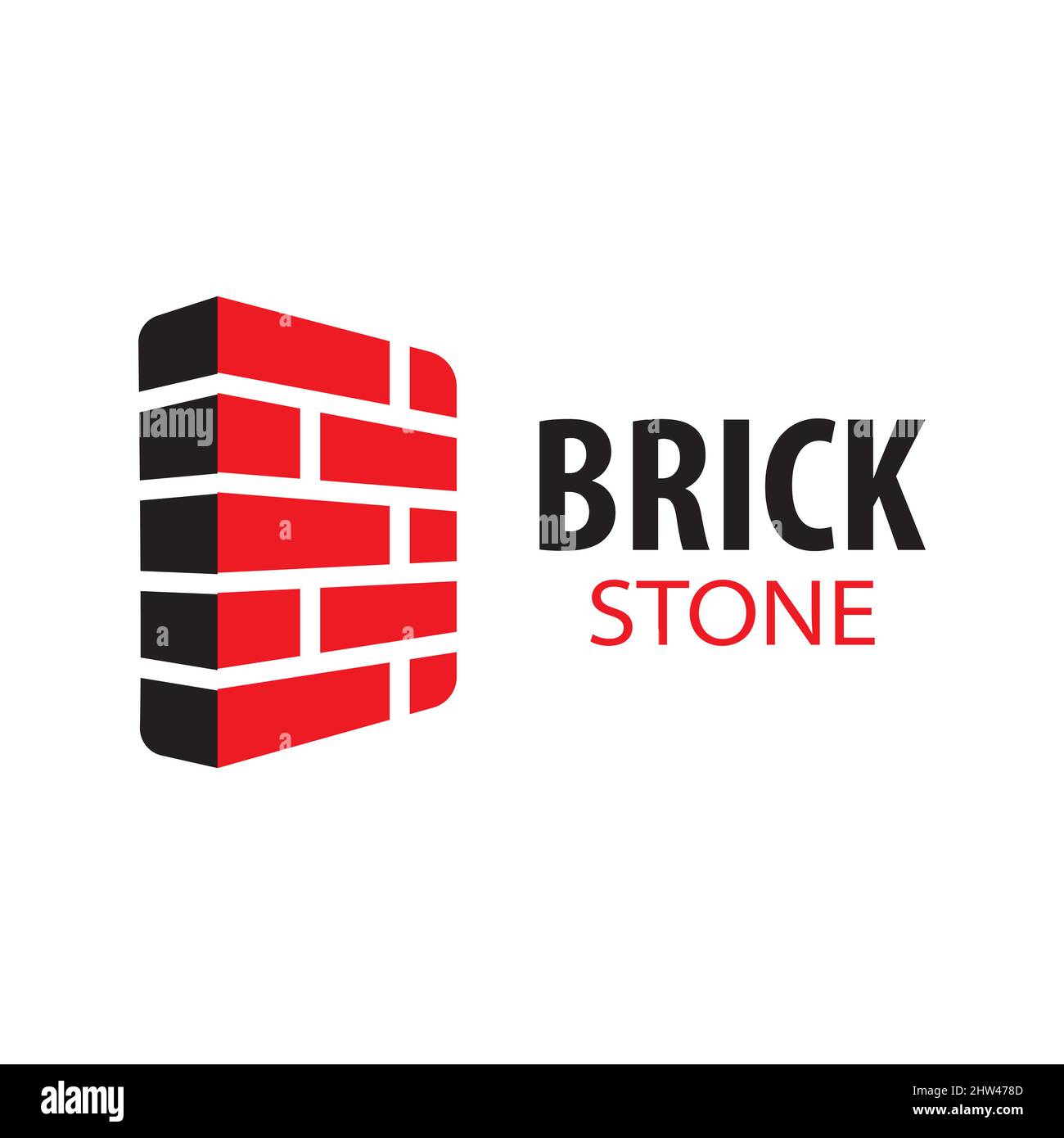 Vector set of logos brick stones, construction Stock Vector Image & Art ...