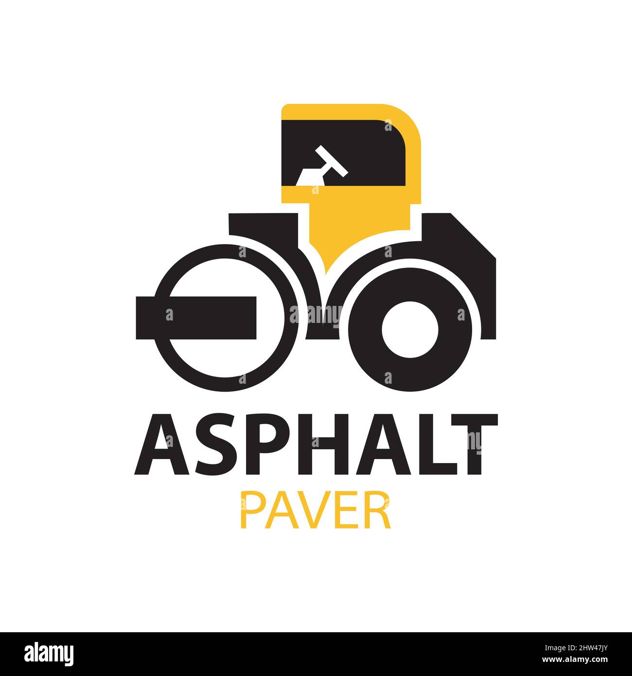 Vector logo of asphalt paver, road works Stock Vector Image & Art - Alamy