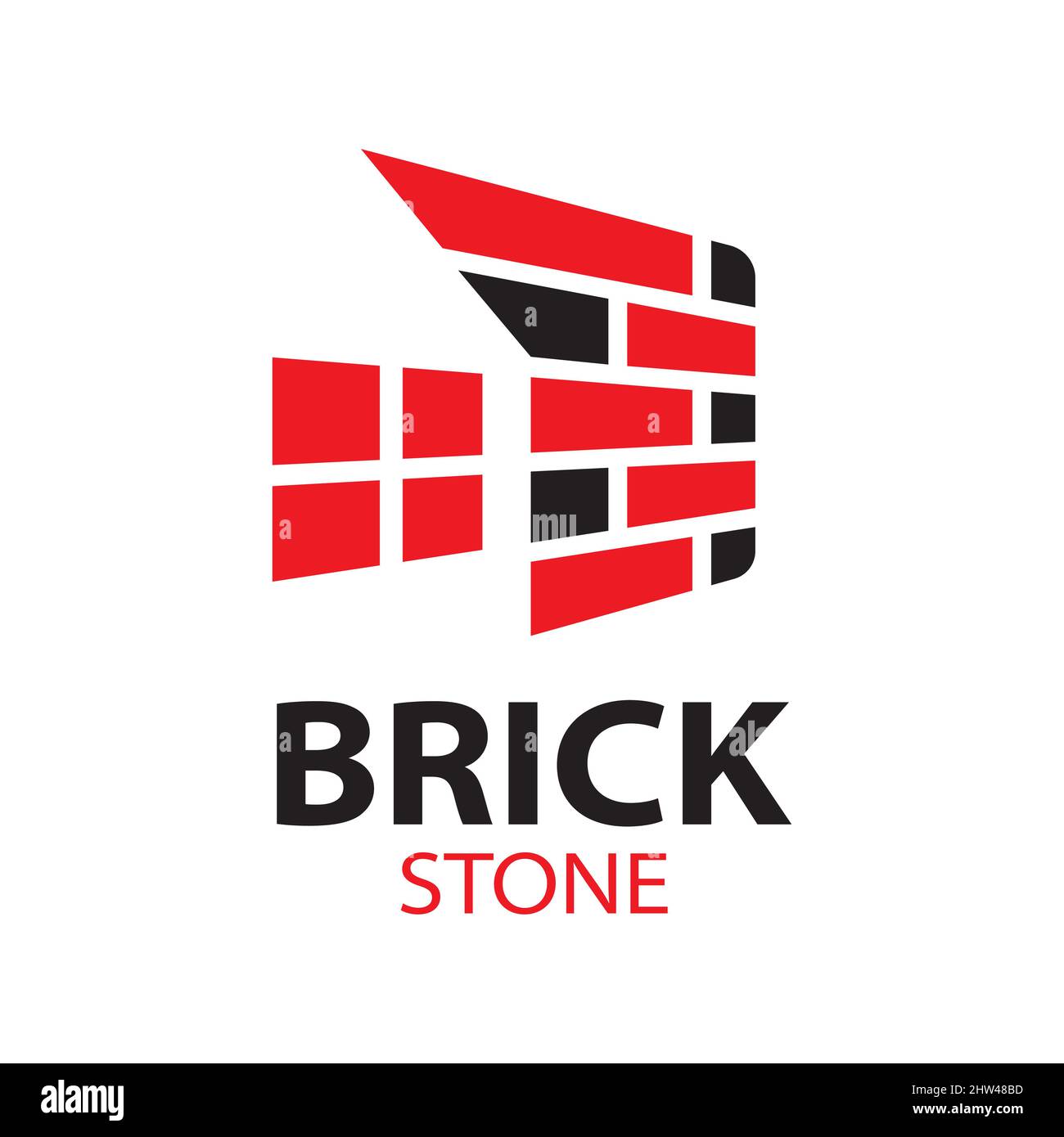 Vector set of logos brick stones, construction Stock Vector Image & Art ...
