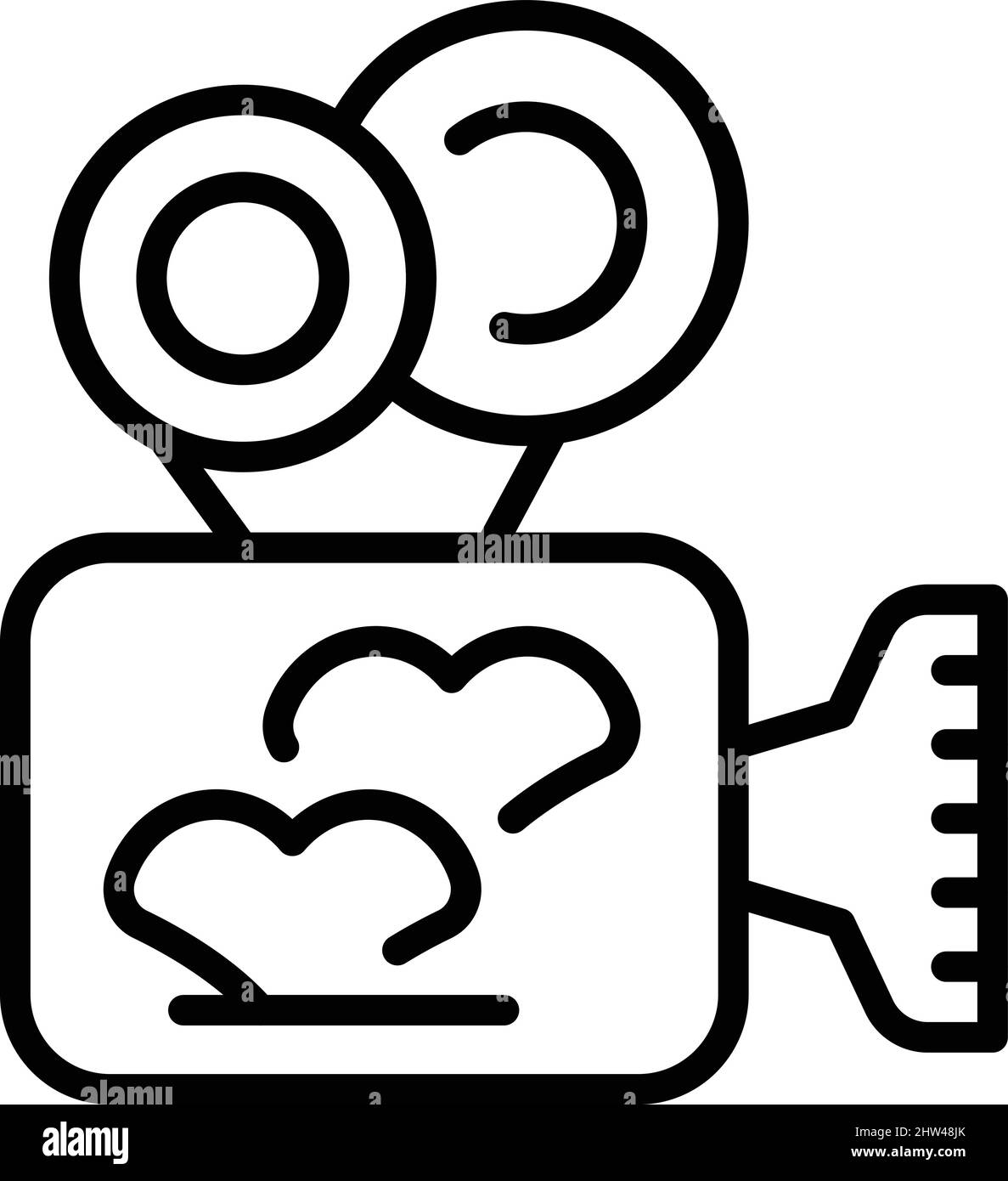Video camera wedding icon outline vector. Event service. Ceremony party ...