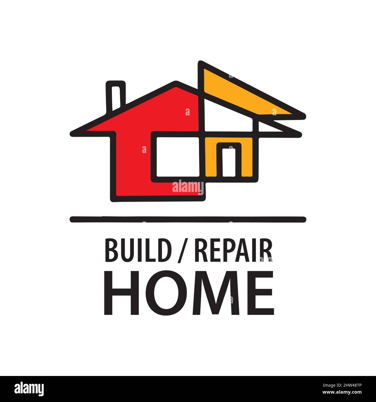 vector logo of a house construction company Stock Vector Image & Art ...