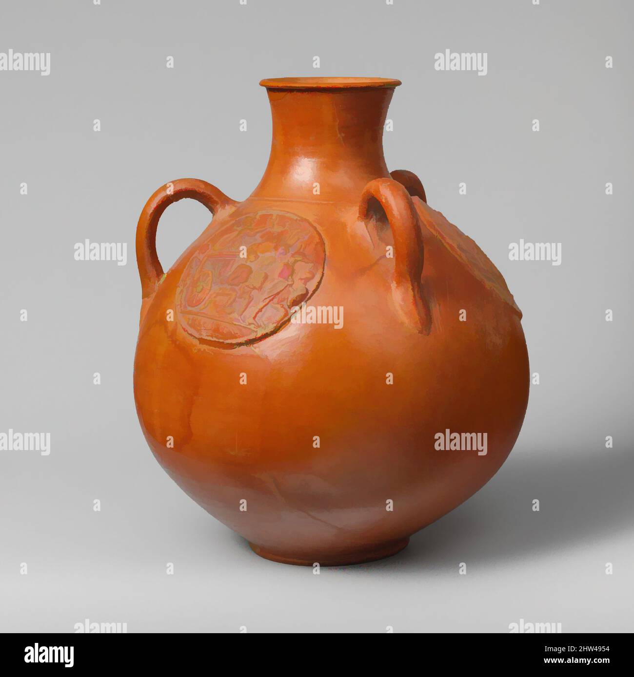 Art inspired by Three-handled jug with relief medallions, late 2nd ...